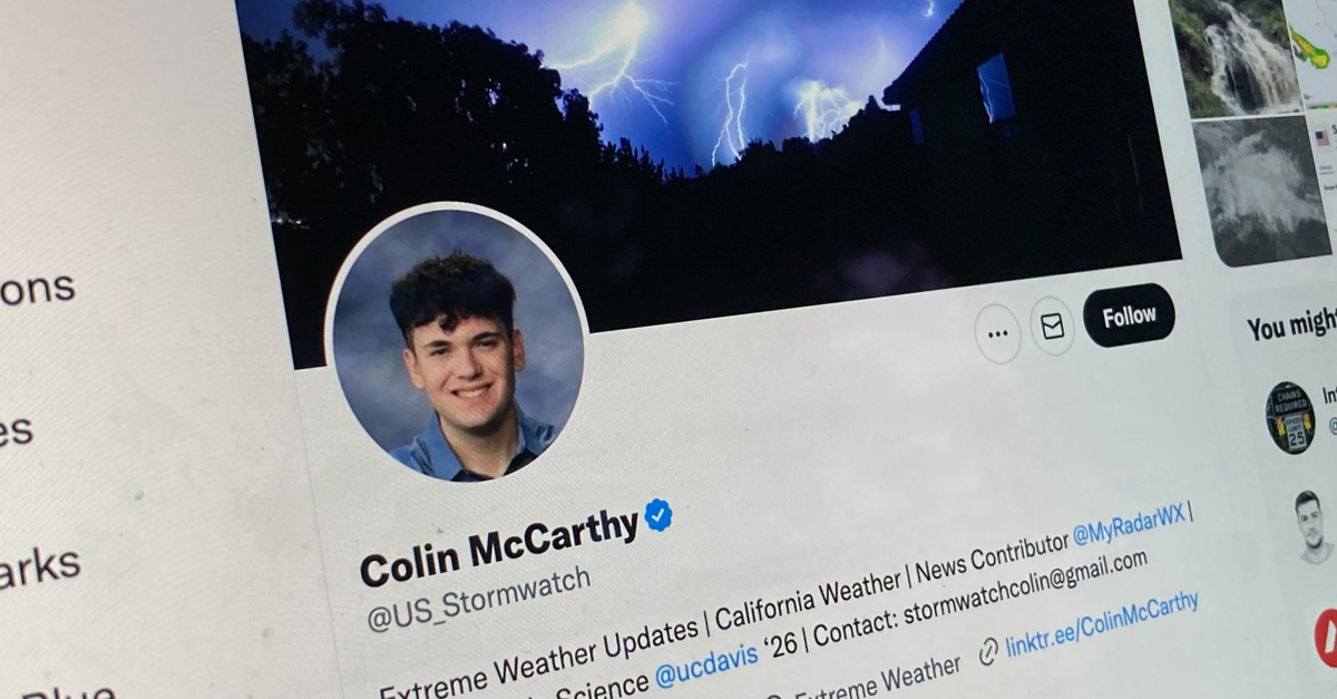 This teen tweeter is on the watch for extreme weather