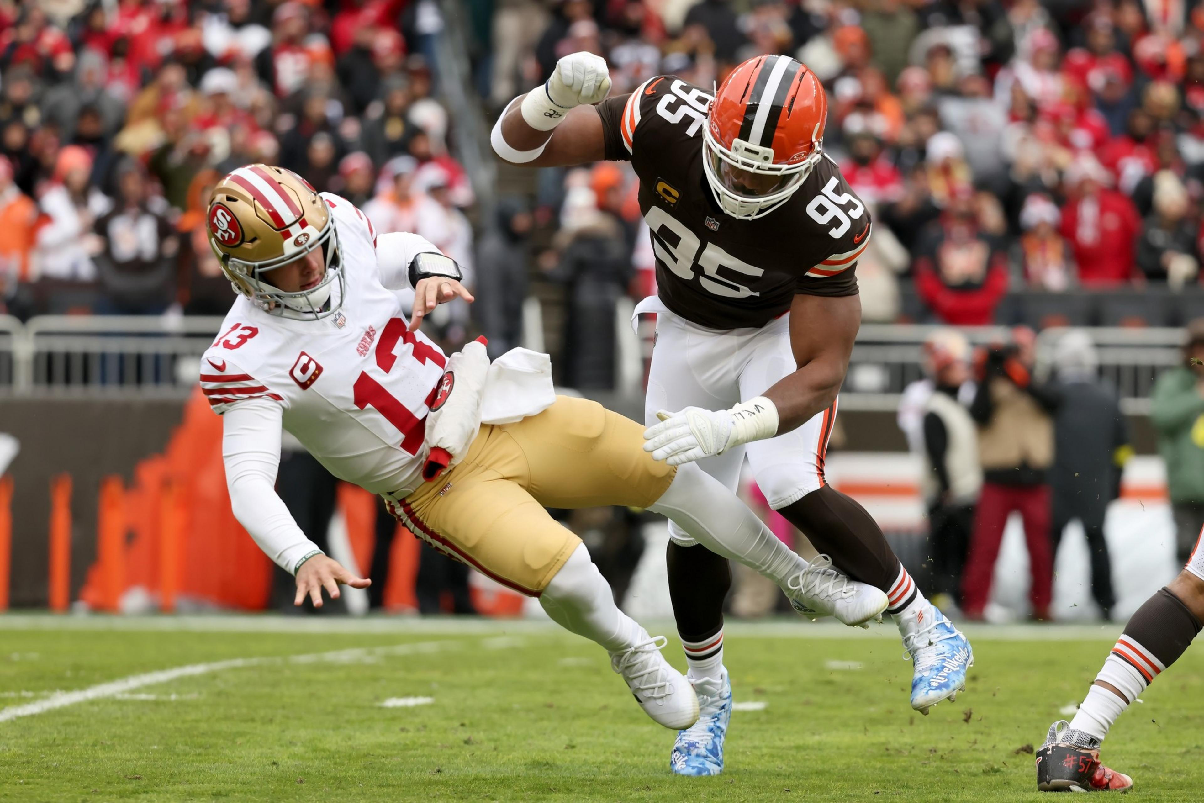 How Brock Purdy smiled and danced his way past the NFL’s top D-line