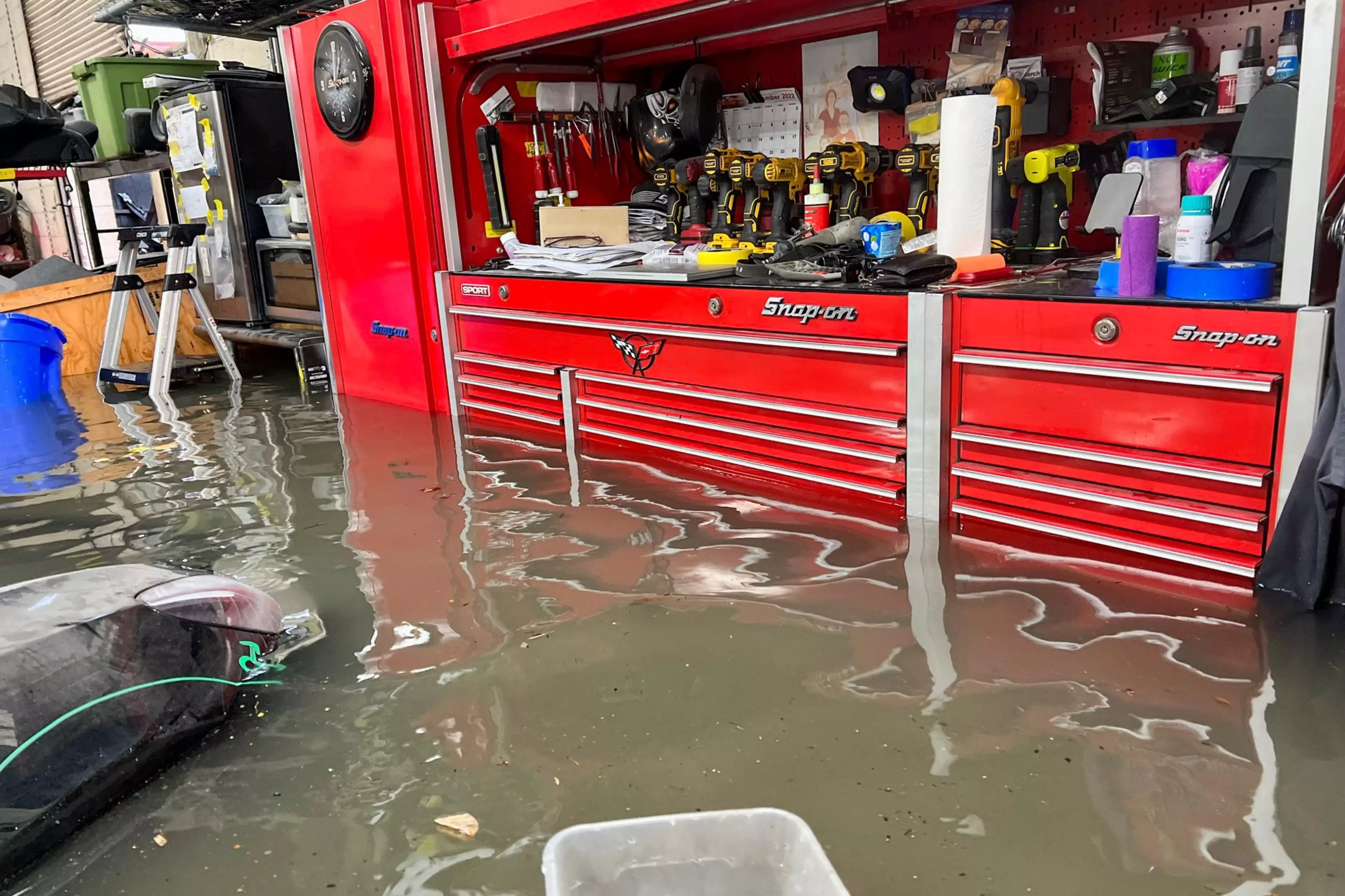 ‘A lot of Teslas’ destroyed as flooding tears through San Francisco garage