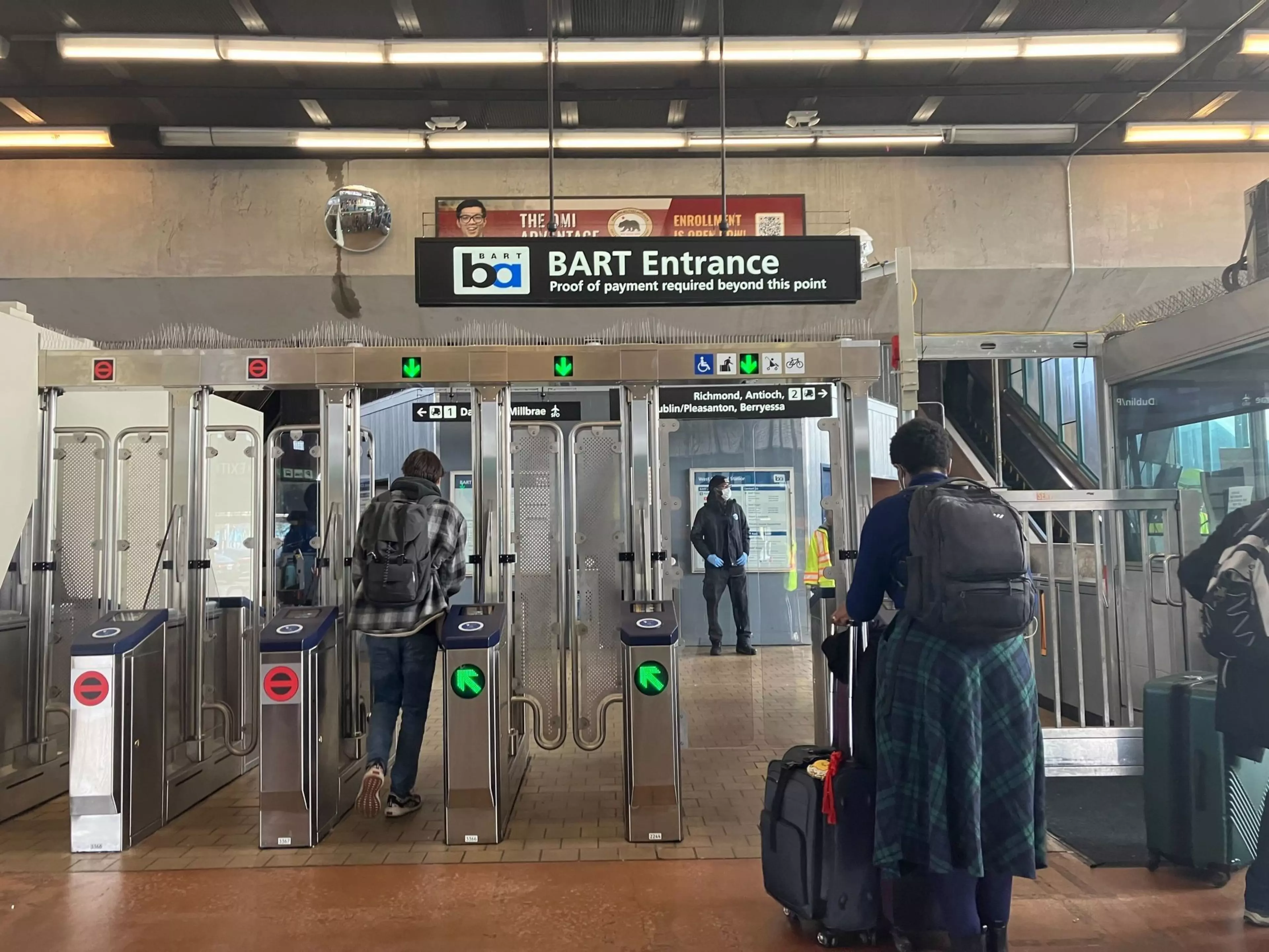 BART riders react as new security gates installed at West Oakland station