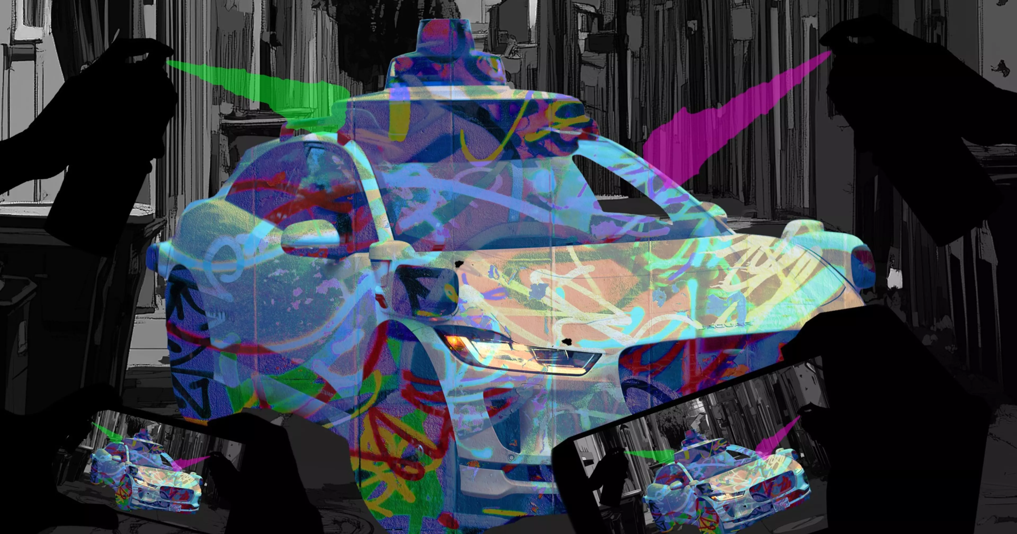 Waymo robotaxi vandalism spree filmed by gang on cellphones