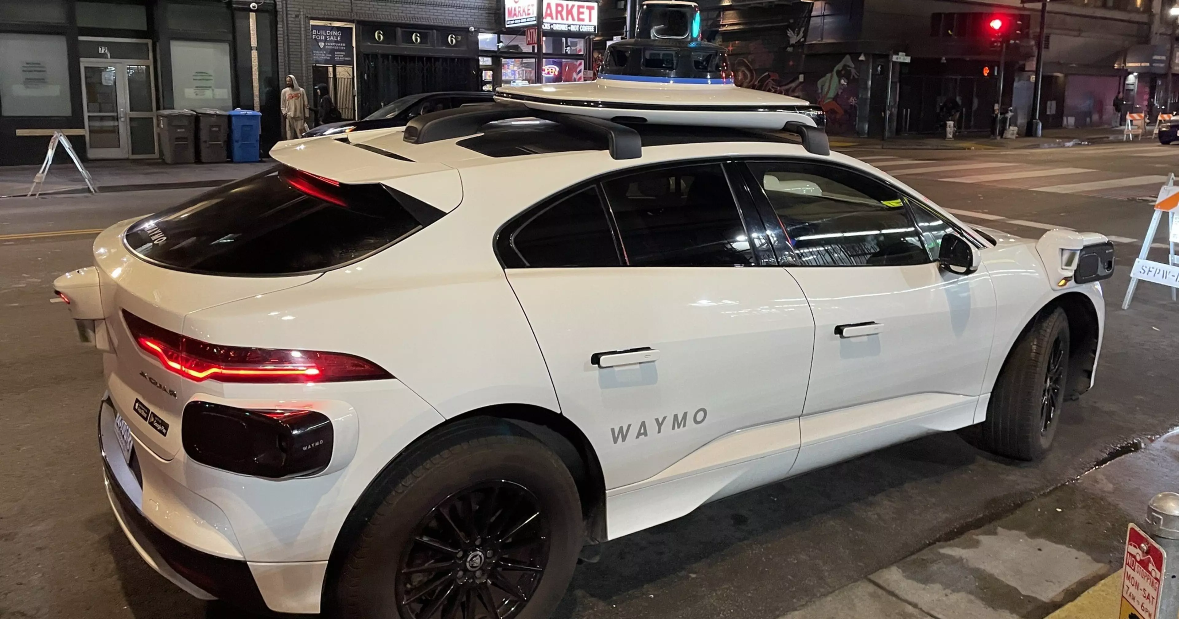 I tried ordering Waymo, Uber, and Lyft on Market Street. It was not smooth hailing