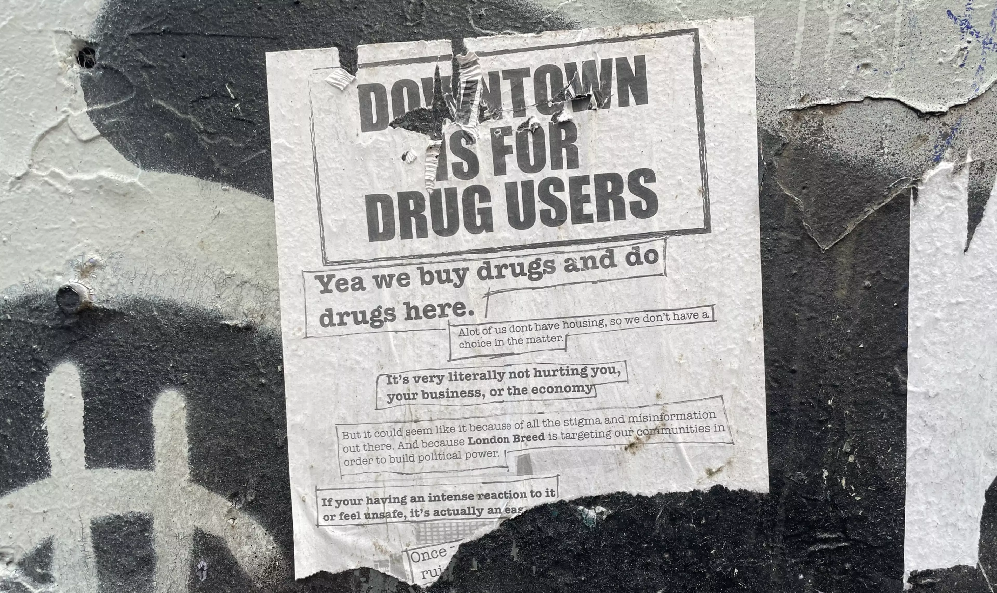 Posters promoting illegal drug use pop up in downtown San Francisco