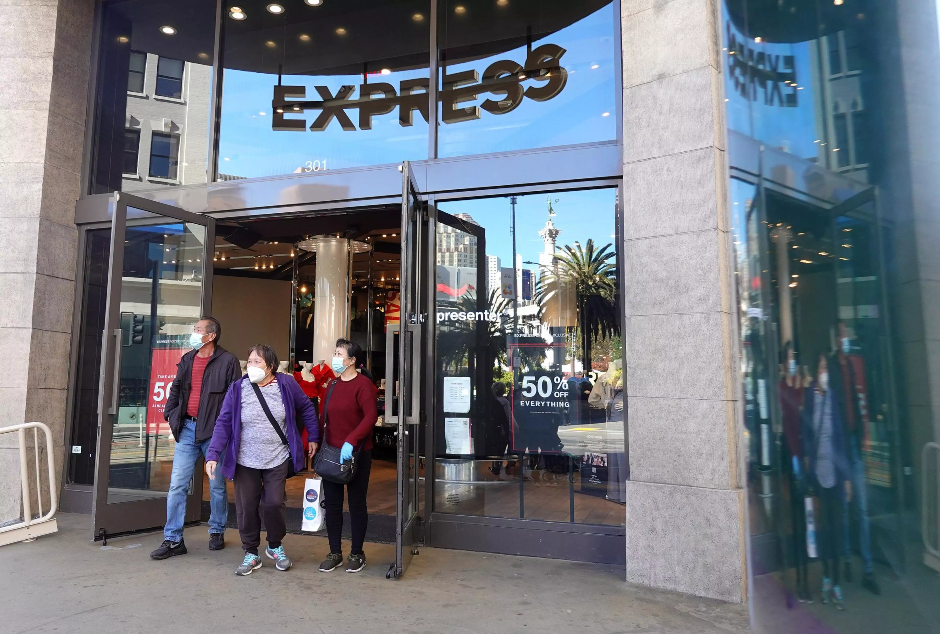 Express clothing store in San Francisco’s Union Square to close soon